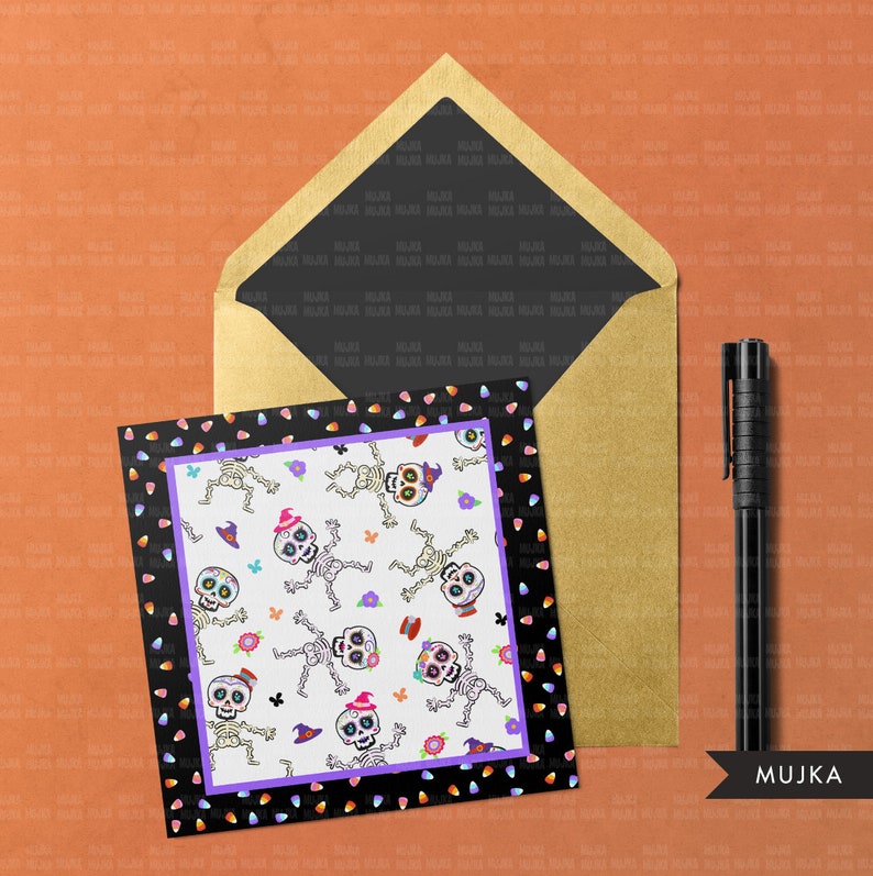 Halloween Digital Paper, Halloween Digital Download, Halloween ...