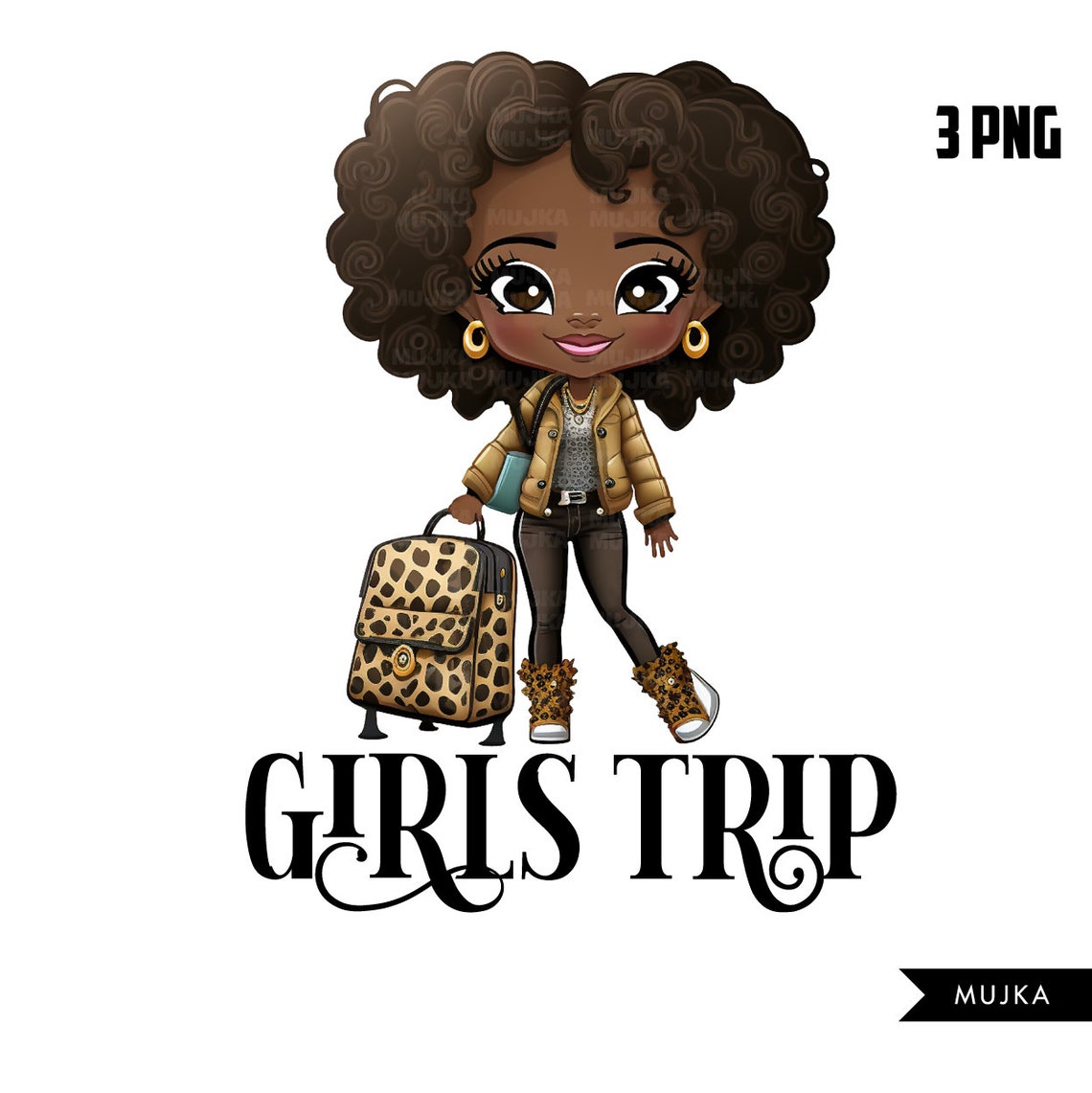Girls Trip, Black Girls Travel Png, Passport Png, Vacation Png, Black ...