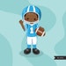 Football Clipart. Sport Graphics, Boys American Player Characters ...