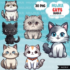 Cats Png, Kitten Png, Pets Clipart Bundle, Cute Cats Clipart, Best ...