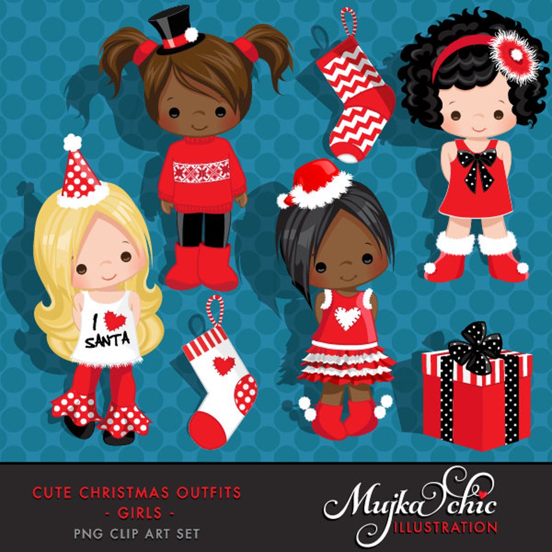 Christmas Clipart. Christmas Sweaters, Christmas Outfits, Gift Boxes ...