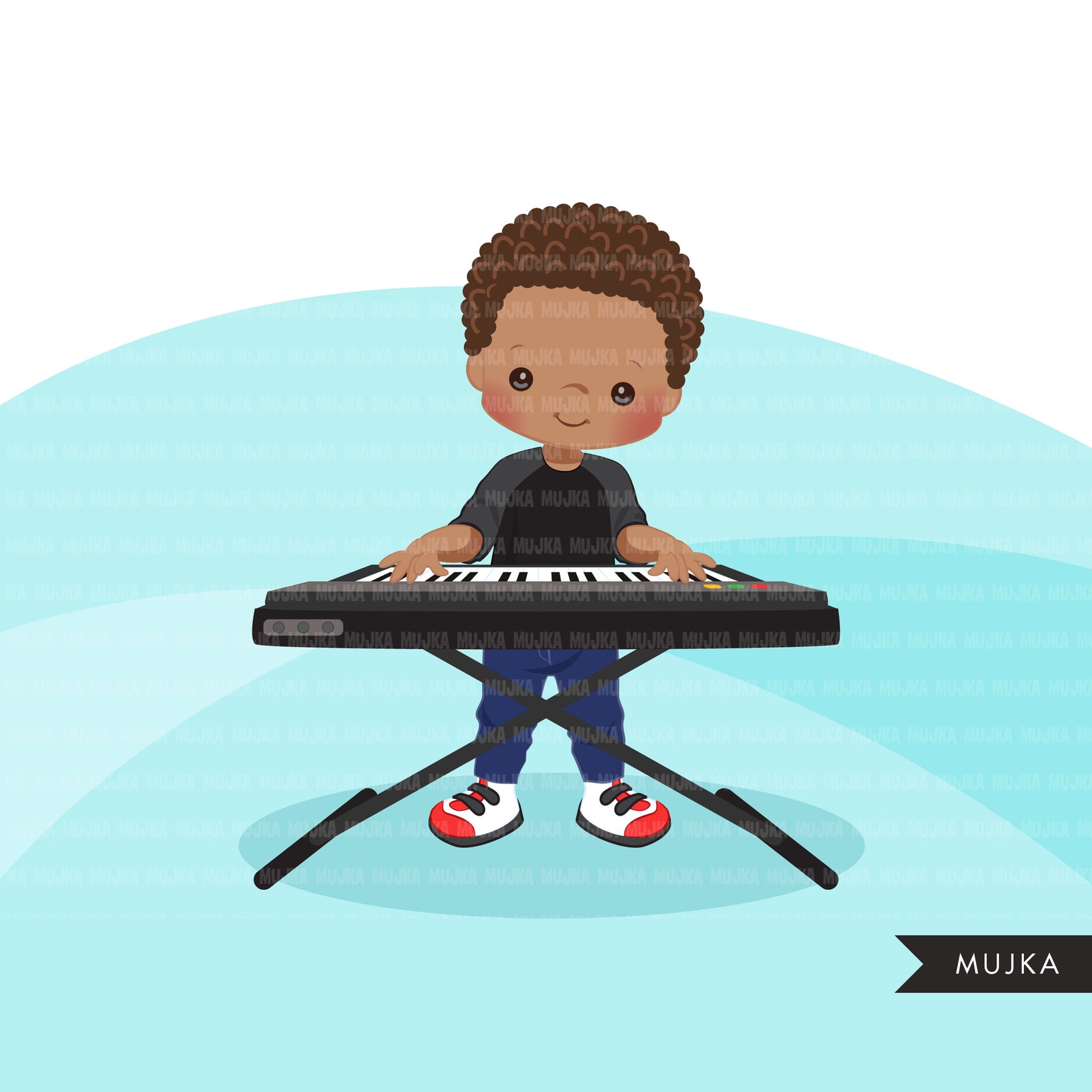 Keyboard Piano Clipart Music Instruments Clipart Education - Etsy