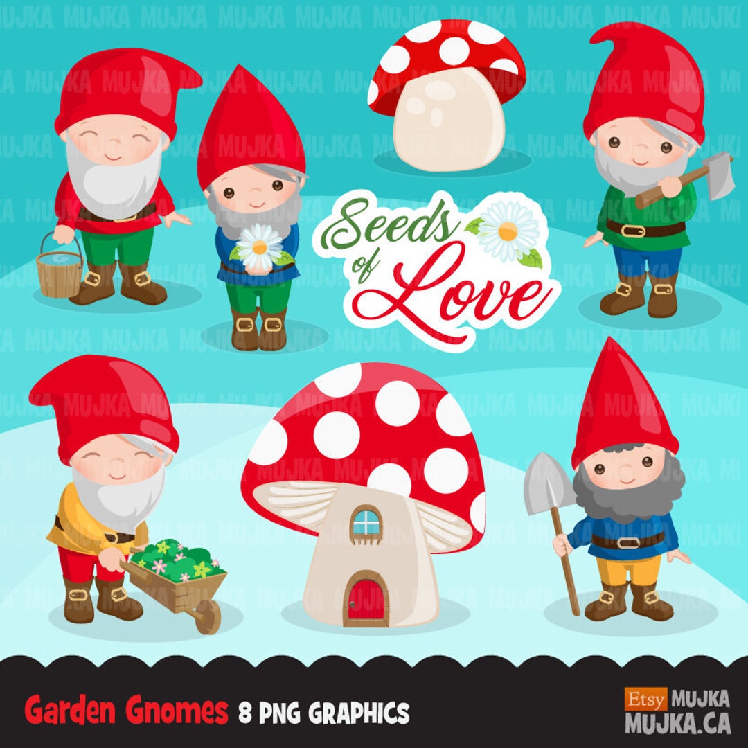 Gnome House Clipart Scrapbook