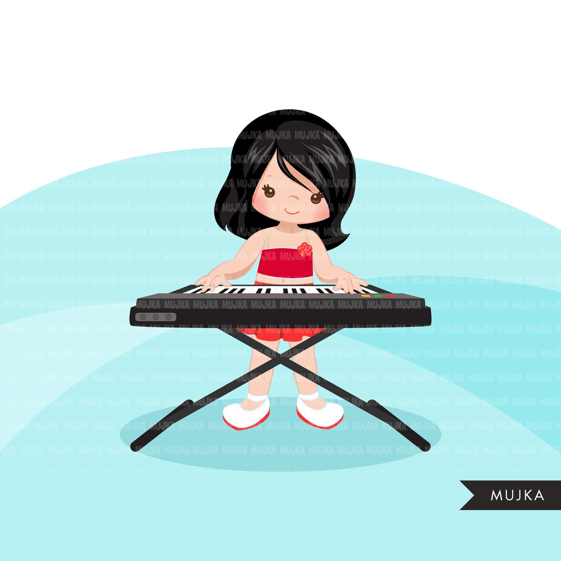 Keyboard Piano Clipart Music Instruments Clipart Education - Etsy