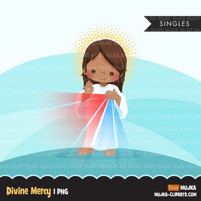 Divine Mercy Clipart Jesus Religious Sublimation Designs | Etsy