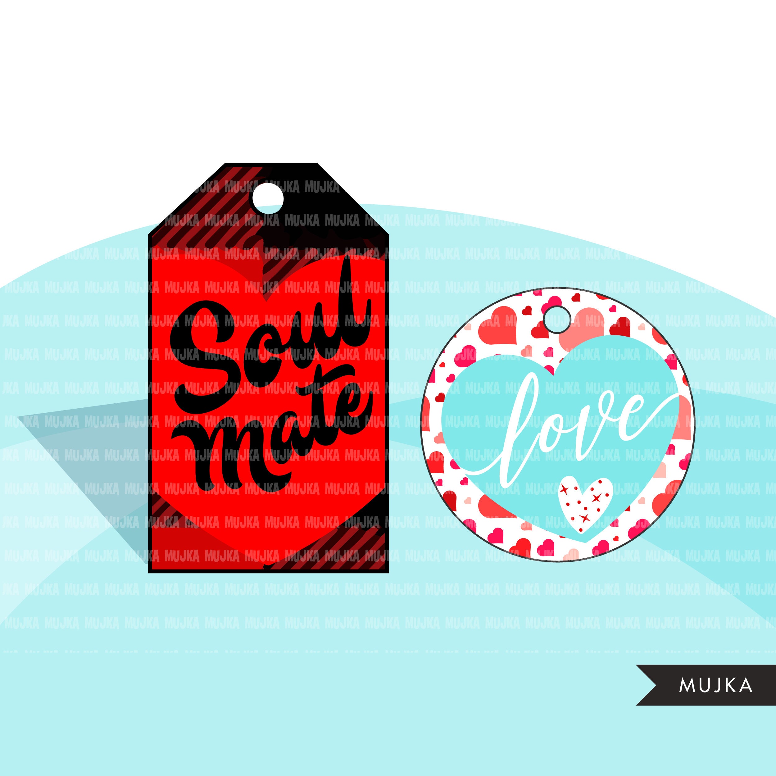 Printable Valentine's Day Gift Tags Heart Gift Tags | Etsy