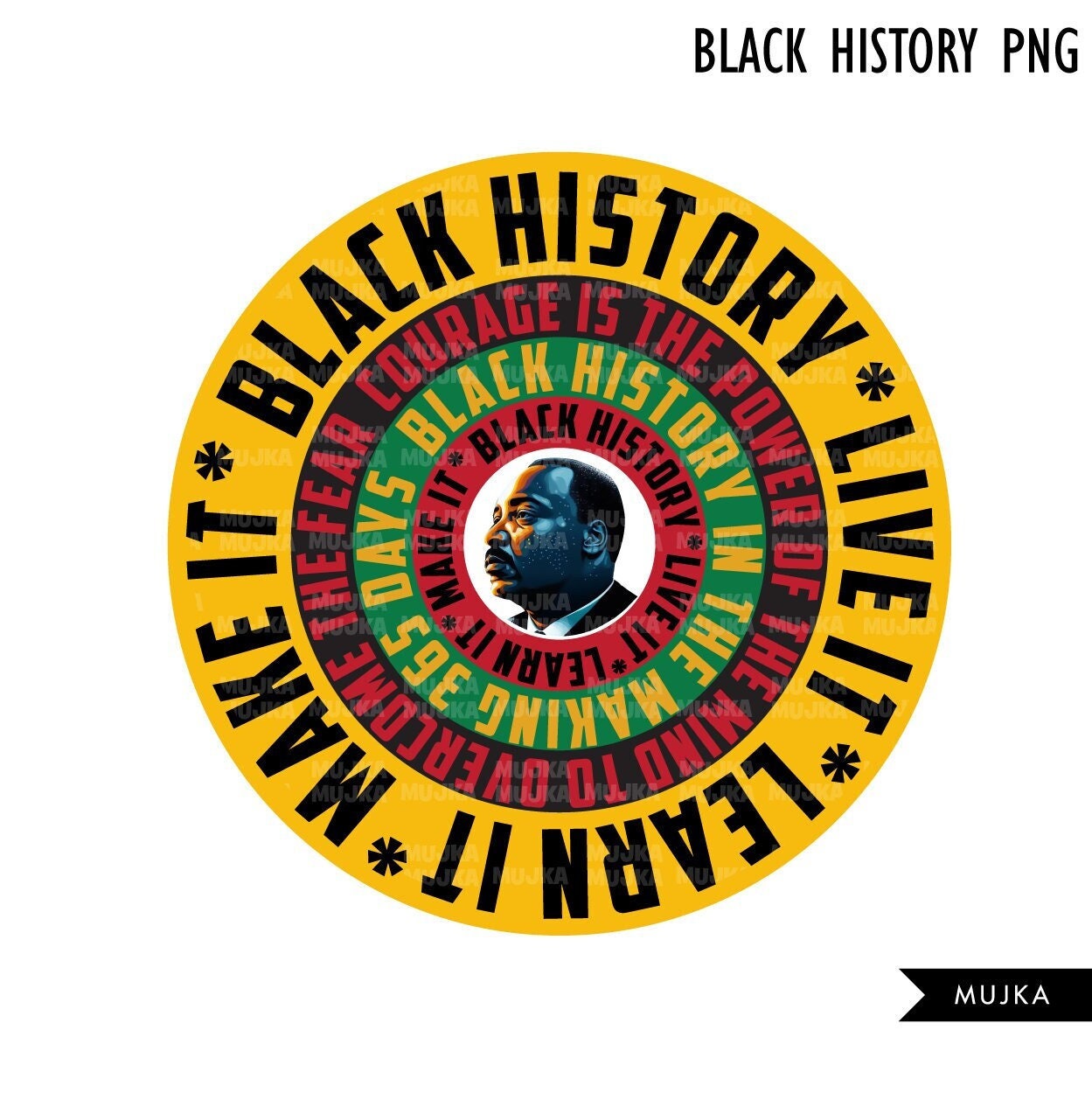 Black History Black History Month PNG MLK Png Sublimation - Etsy