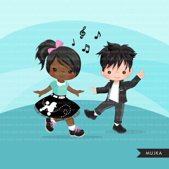 Sock Hop Dance Clipart Image
