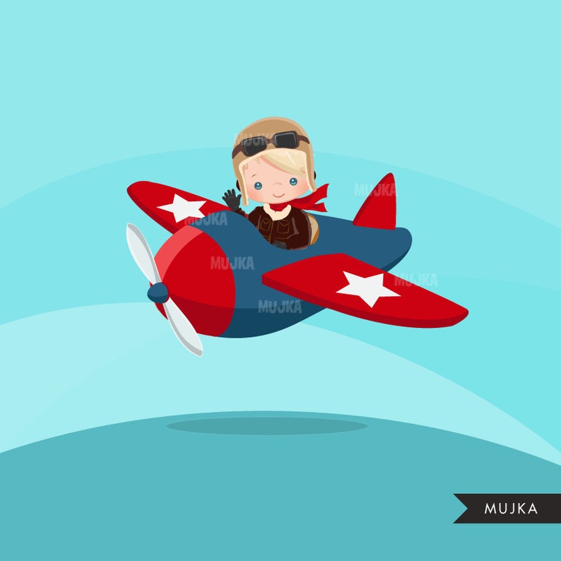 Pilot Clipart, Pilot Boy Characters, Plane, Black, Card Making ...