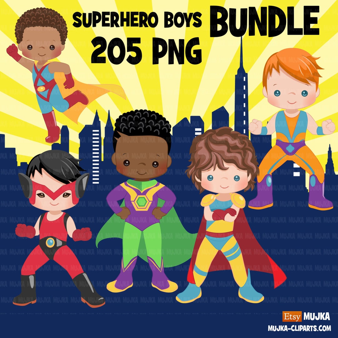 Superhero Png, Superhero Birthday, Superhero Bundle, Super Hero Boys ...