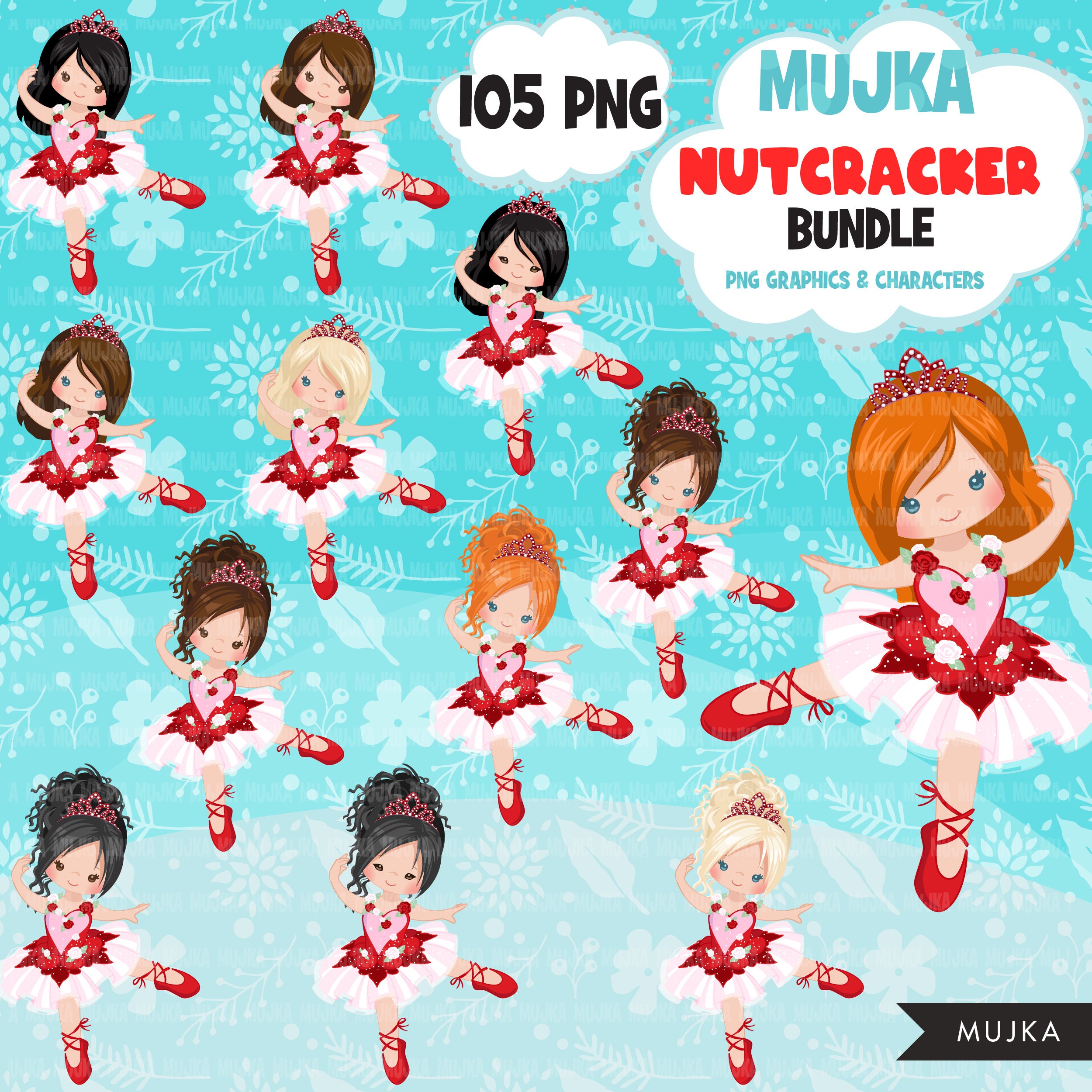 Nutcracker PNG Nutcracker Clipart Bundle Christmas - Etsy