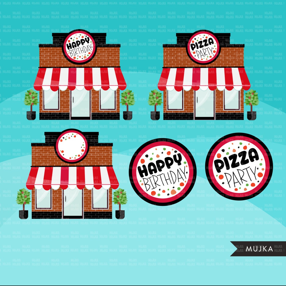Pizza Clipart Bundle Pizza Chef Pizza Shop Bundle - Etsy