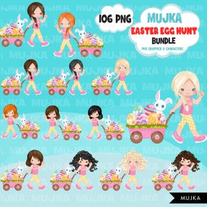 Easter Bundle, Easter Png Bundle, Egg Hunt Bundle, Easter Kids, Easter Egg Png, Easter Animals ...