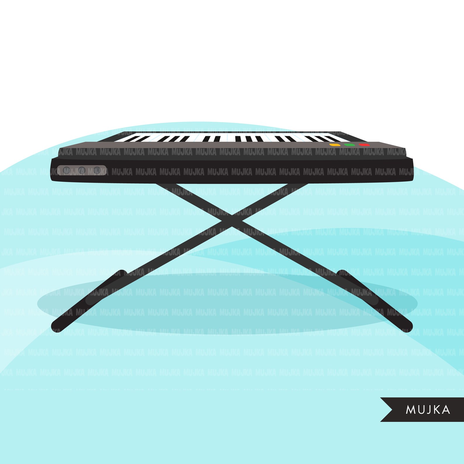 Keyboard Piano Clipart Music Instruments Clipart Education - Etsy