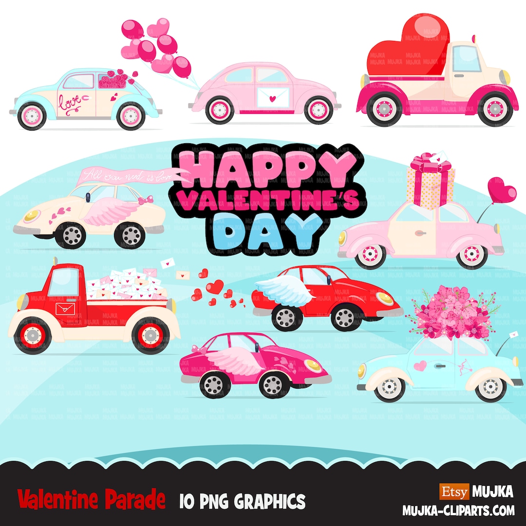 Valentine Trucks Png, Valentine Cars Png, Valentine Clipart, Valentine ...