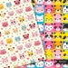Cute Animals Papers, Kawaii Baby Animal Seamless Background, Nursery ...