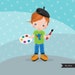 Artist Painter Clipart. Crafty Boy Graphics, Students, School ...