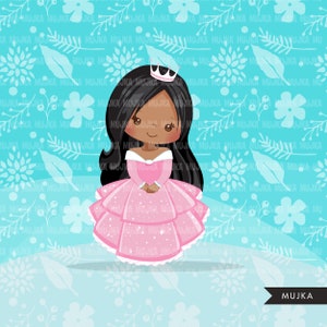 Princess Clipart, Fairy Tale Graphics, Girls Story Book, Pink Princess ...