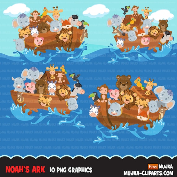 Noah's Ark Clipart and Backgrounds, religious graphics, animals ...
