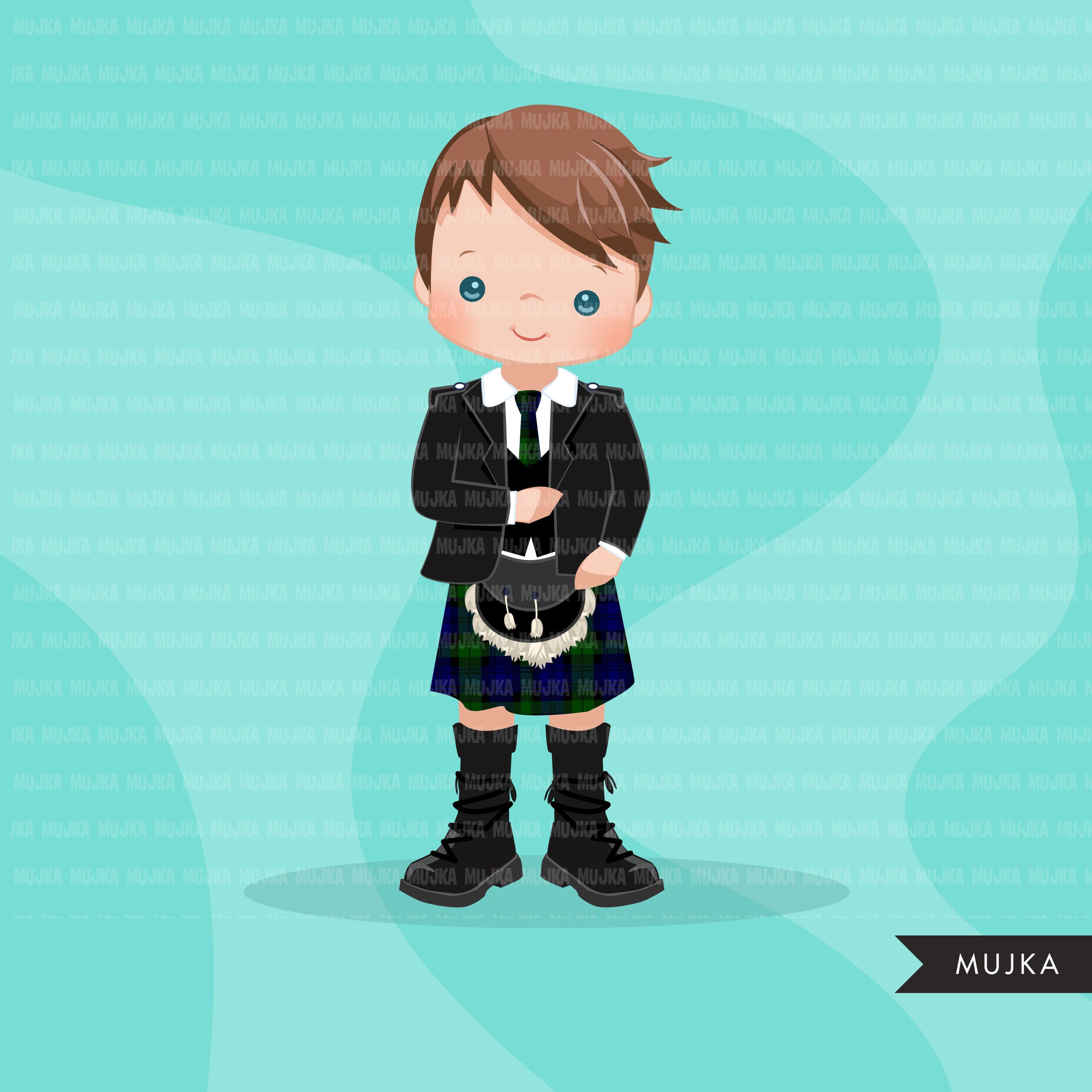 Scottish First Communion Clipart for Boys Scottish Kilt Holy - Etsy