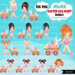 Easter Bundle, Easter Png Bundle, Egg Hunt Bundle, Easter Kids, Easter ...