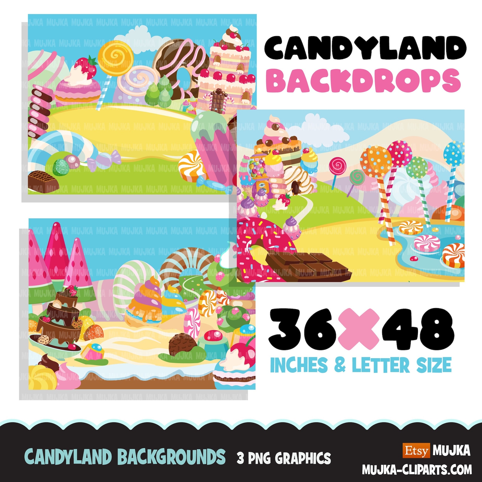Candy Land Printable Png Candy Land Birthday Backdrops - Etsy Canada