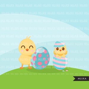 Cute Easter Clipart, Easter Chicks Png, Spring is in the Air Png ...