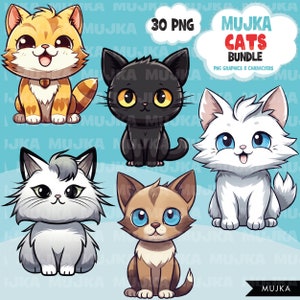 Cats Png, Kitten Png, Pets Clipart Bundle, Cute Cats Clipart, Best ...