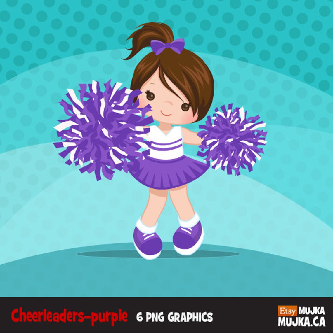 Cheerleader Clipart Sports Clipart Basketball Cheer Png | Etsy