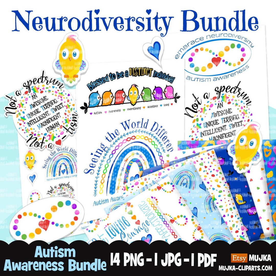 Autism Awareness PNG, Neurodiversity Design Bundle, Autism Png, Autism ...