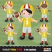 American Football Clipart Bundle, American Football Players, Sports ...