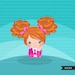 Boss Baby Clipart, Toddler With Pink Business Suit Graphics, Curly Hair ...