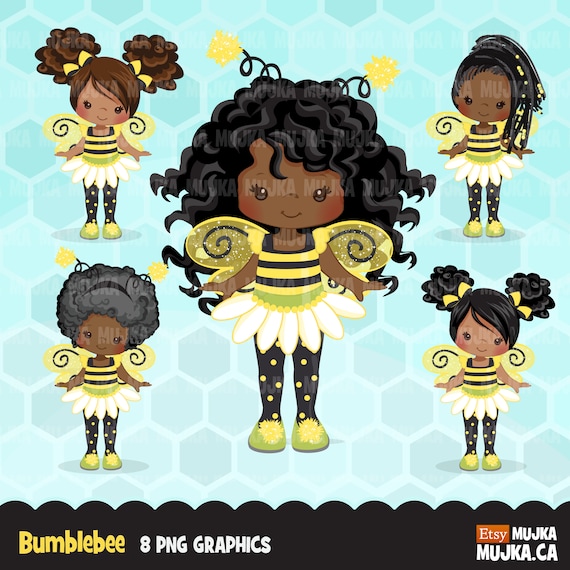 Bumble Bee Girl Clip Art