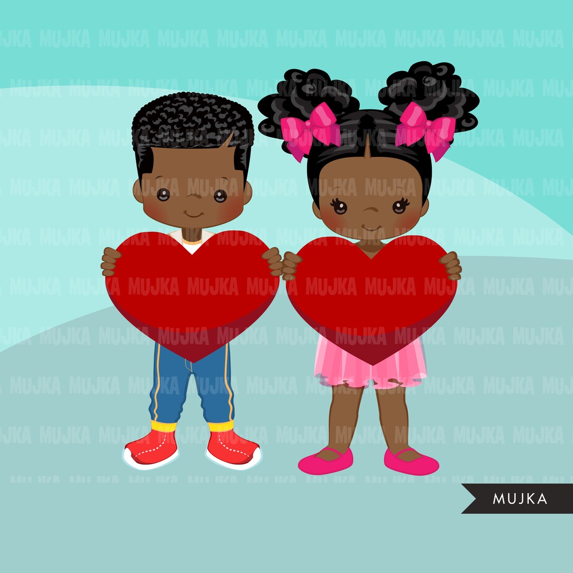 Valentine Clipart BUNDLE Valentine's Day Best Friend - Etsy