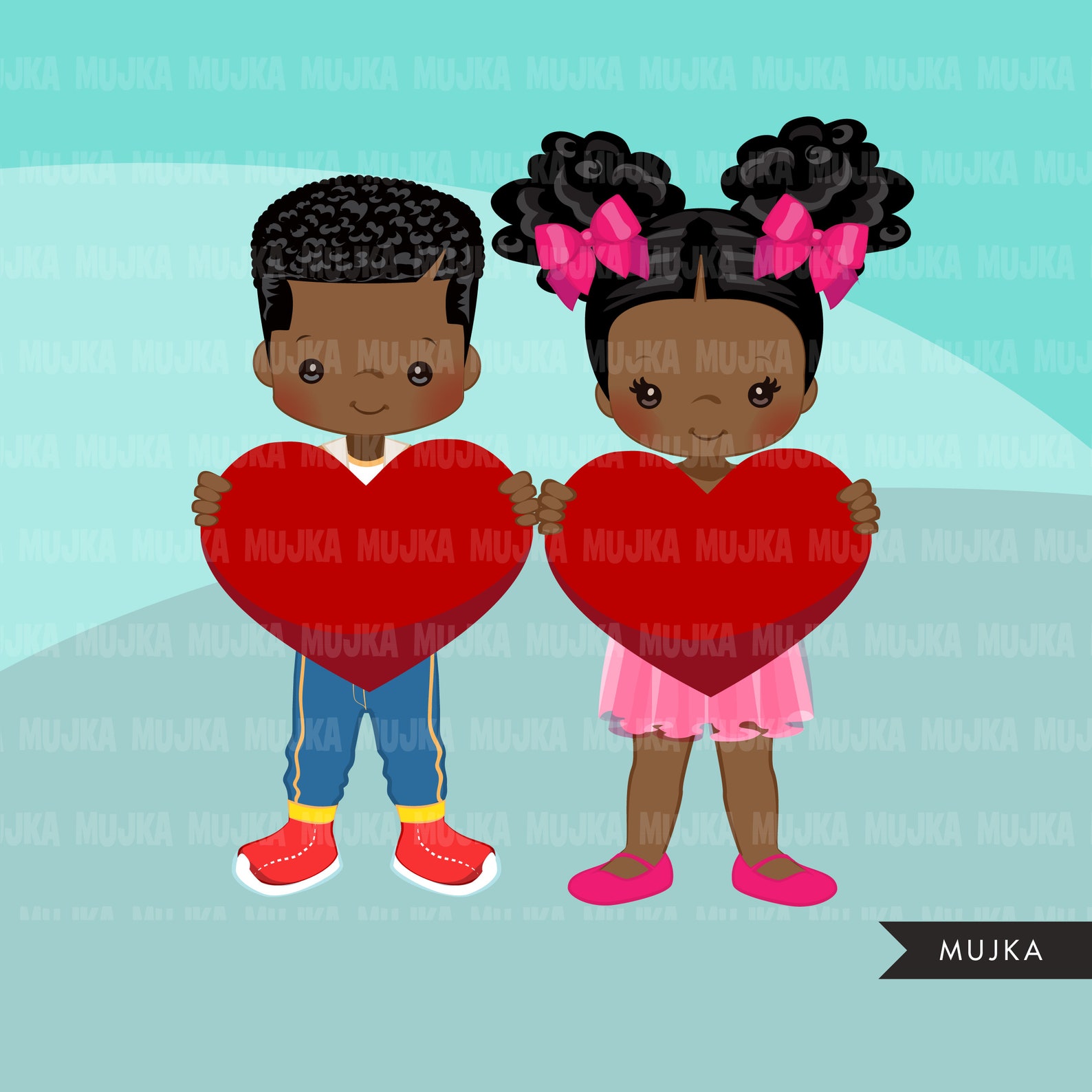 Valentine Clipart BUNDLE Valentine's Day Best Friend - Etsy