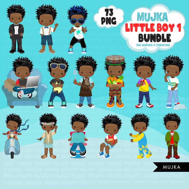 Black Boy Png Bundle Black Boy Magic Black Boy Art Little - Etsy