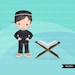 Muslim Boys Clipart. Islam Graphics, Quran Reading Kids With Taqiyah ...
