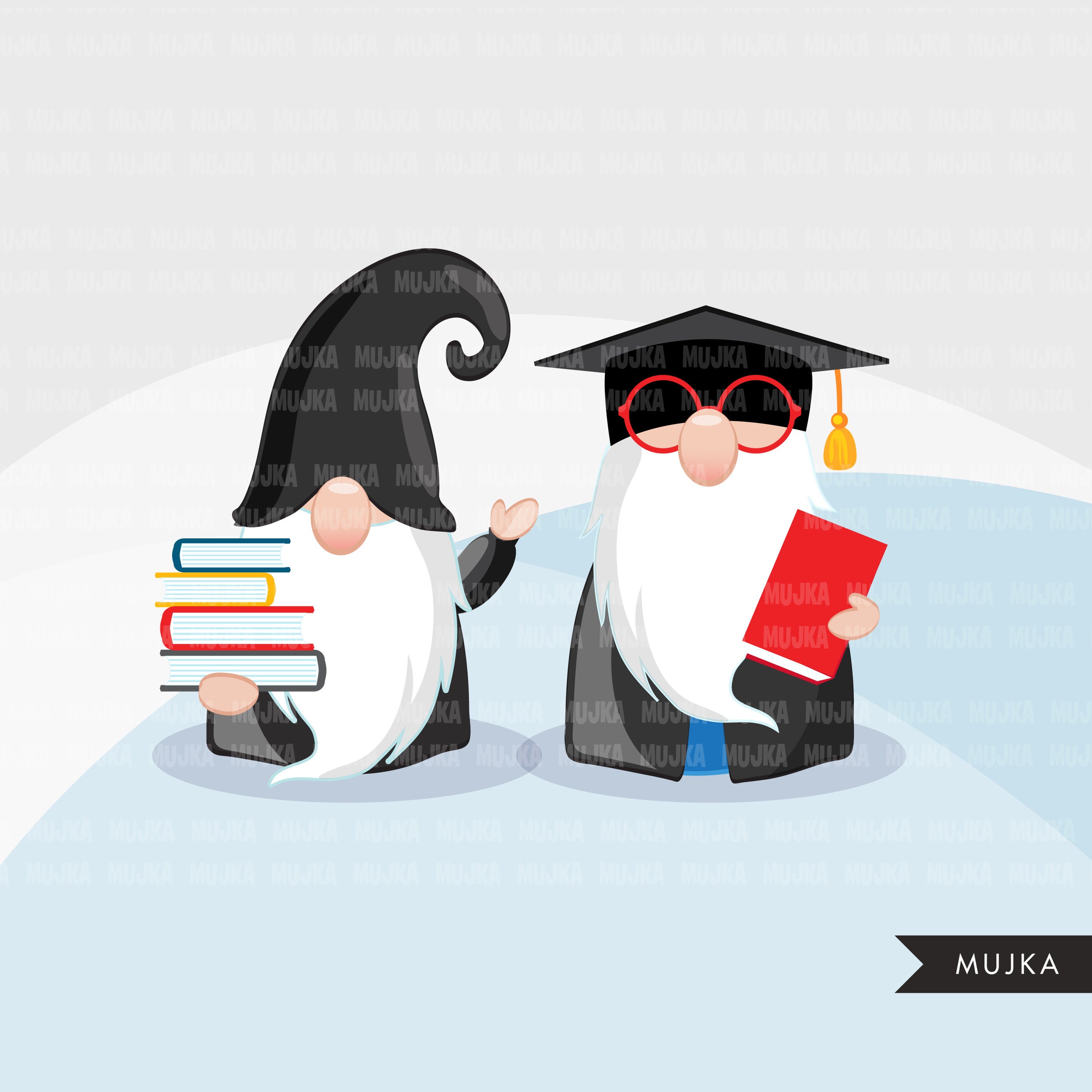 School Clipart, Gnome Clipart, Student Reading Book, Graduation Clip ...