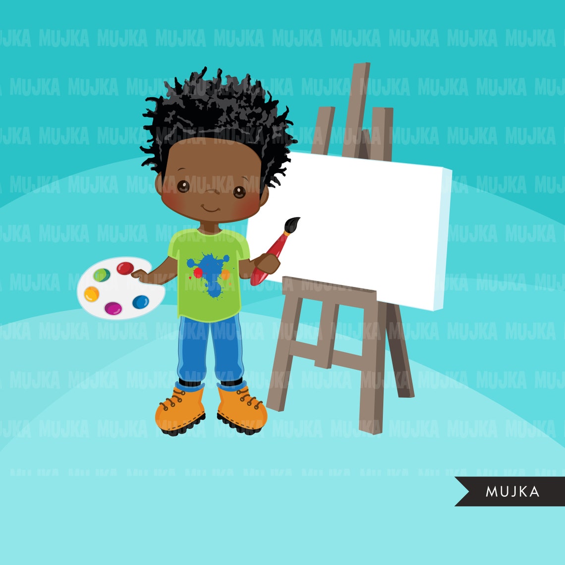 Artist Clipart Bundle Artist Boys Artist Girls Art Party - Etsy