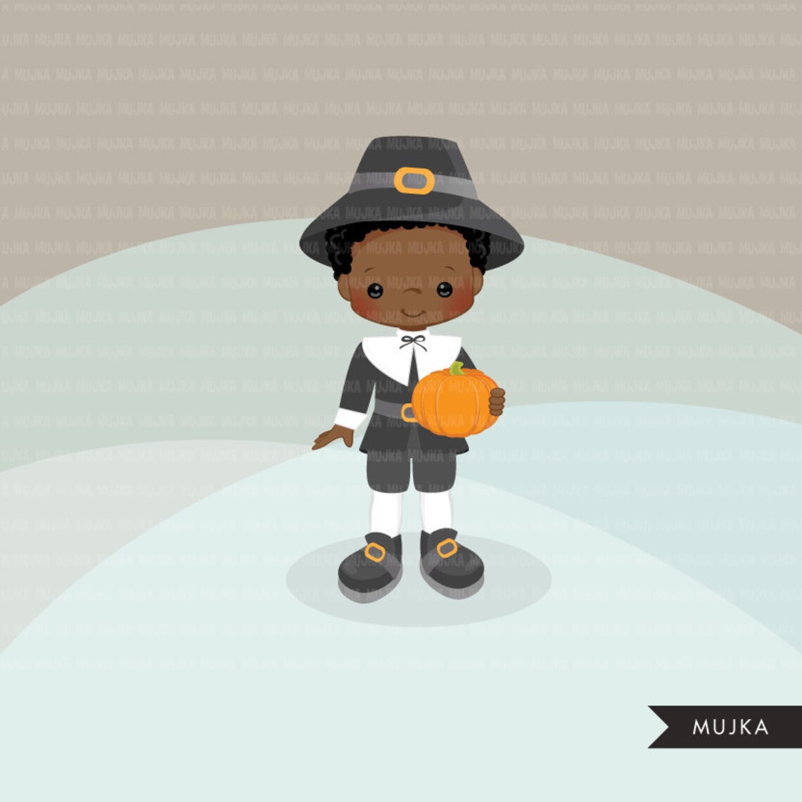 Thanksgiving Clipart. Indians and Pilgrims Characters - Etsy