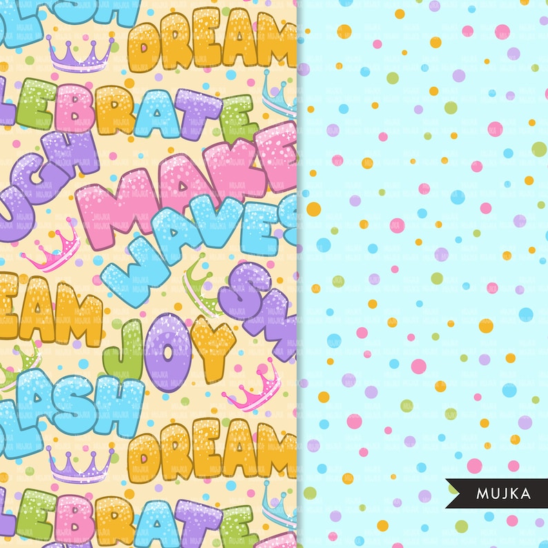 Mermaid Digital Papers, Mermaid Pattern, Digital Paper Pack, Mermaid ...