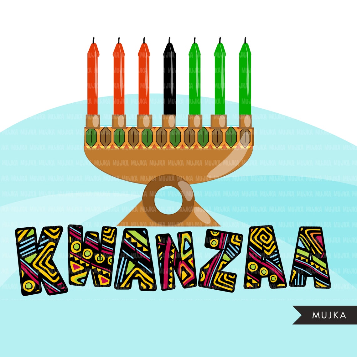 Kwanzaa Clipart Kwanzaa Png African Clipart Kwanzaa - Etsy