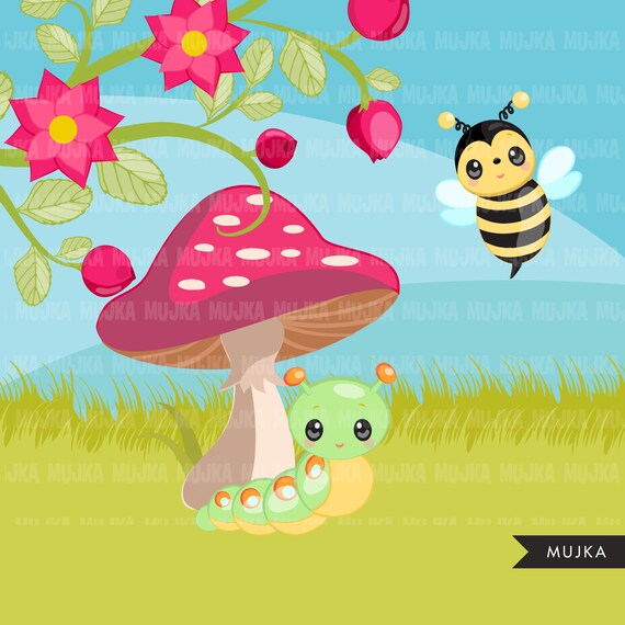 Butterfly Caterpillar Clipart