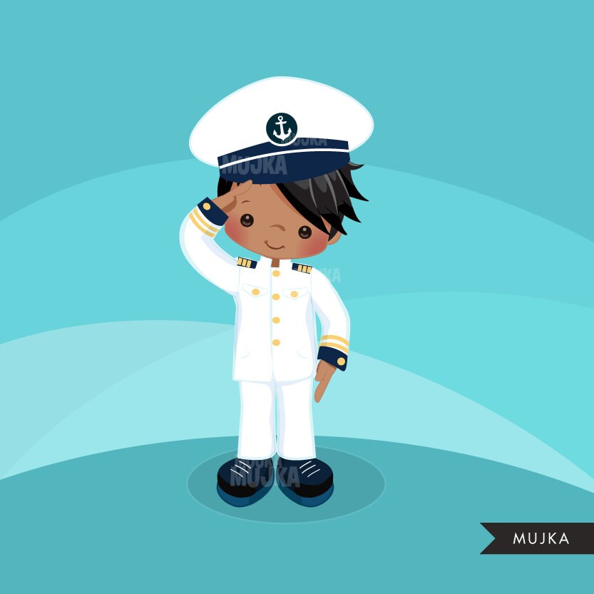 Navy Clipart. Little Boy Graphics, Sailing, Captain, Mate, , Embroidery ...