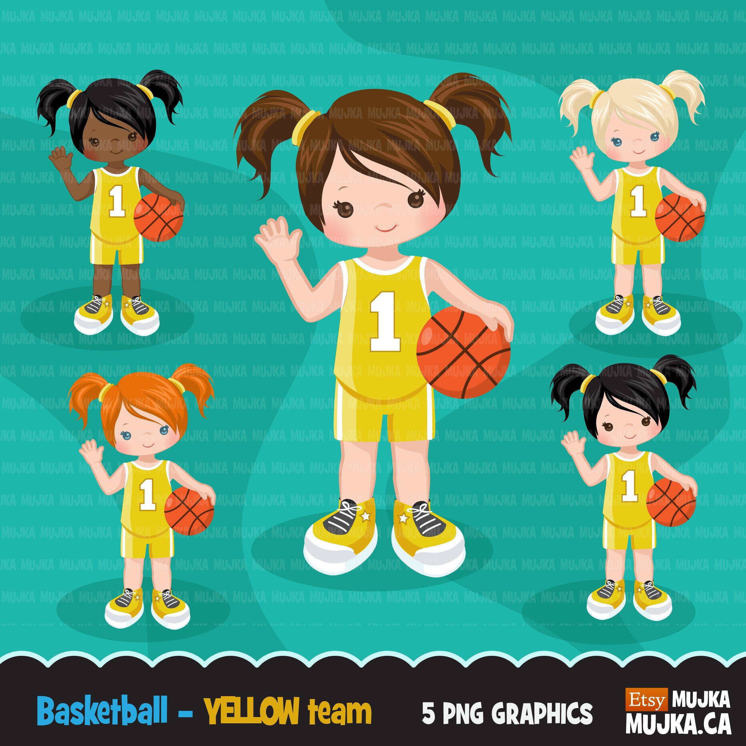 Clip Art Art & Collectibles Basketball clipart scrapbooking Sublimation ...