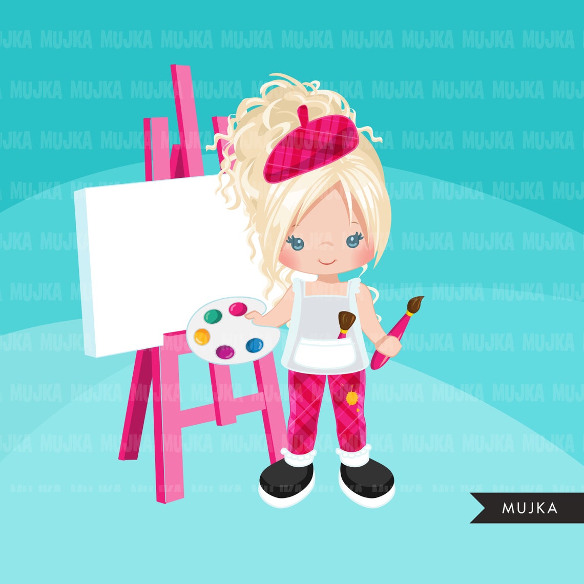 Artist Clipart Bundle Artist Boys Artist Girls Art Party - Etsy