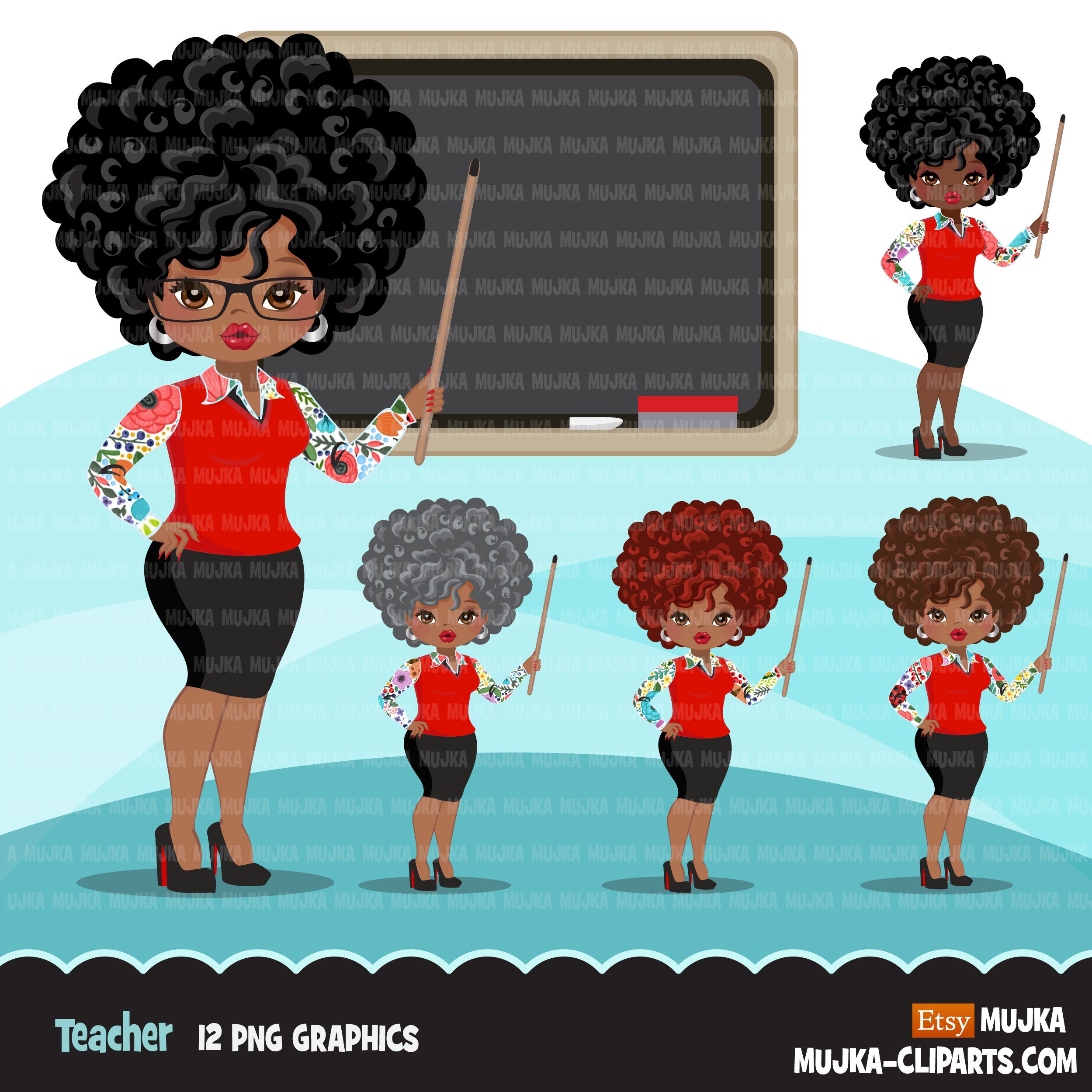 Clip Art Black Teacher
