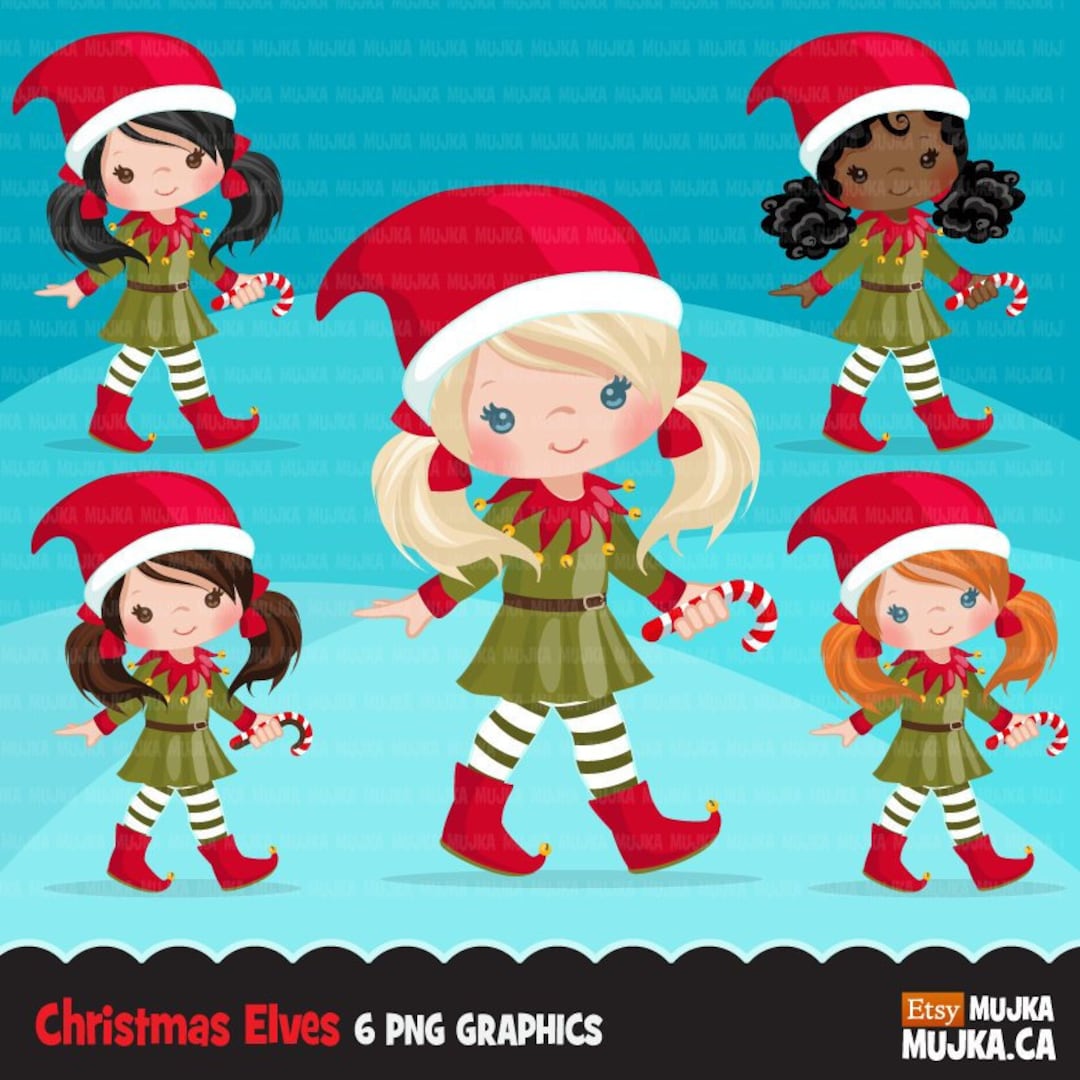 Elf Clipart, Christmas Clipart, Christmas Elves Png, Cute Elf ...