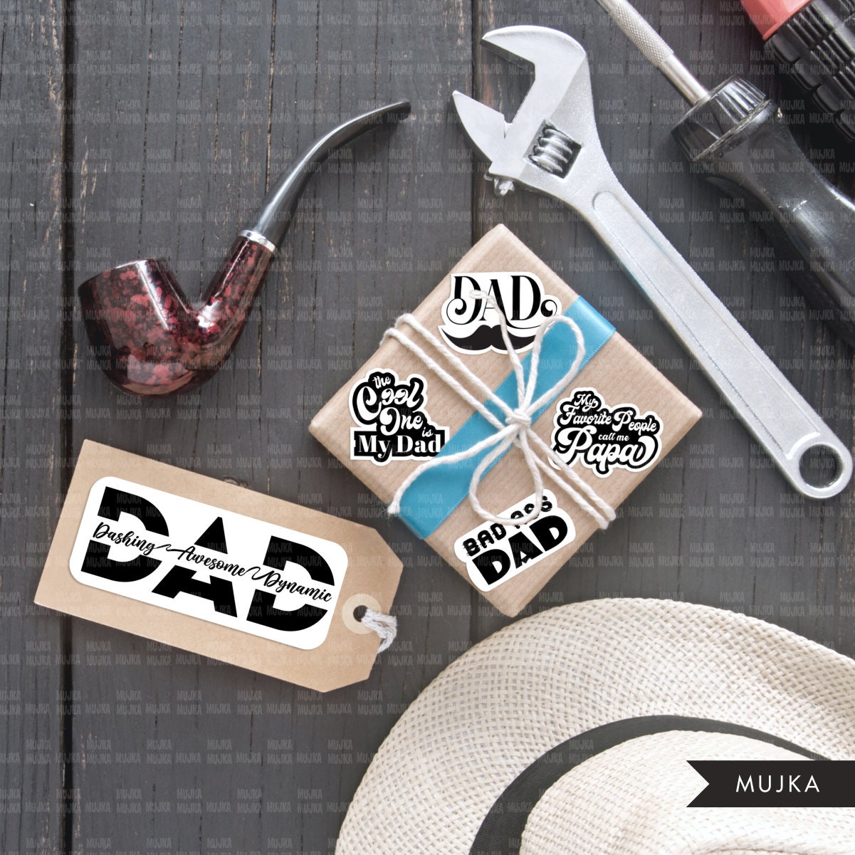 Dad Stickers Bundle Dad Png Fathers Day Stickers Fathers - Etsy