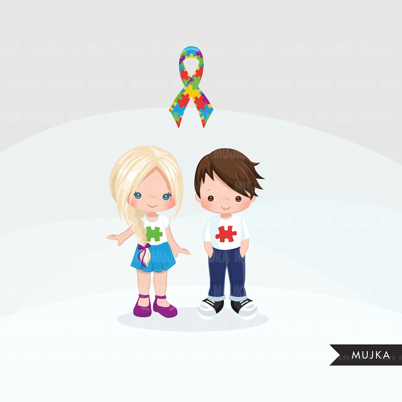 Autism Clipart. Autism awareness graphics kids with autism | Etsy Autism Clipart. Autism awareness graphics kids with autism | Etsy